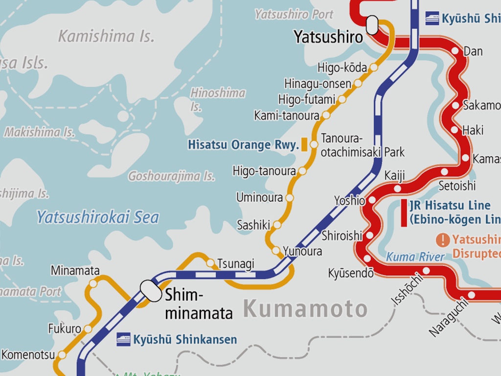 Resumes operation for the first time in 4 months between Yatsushiro and ...